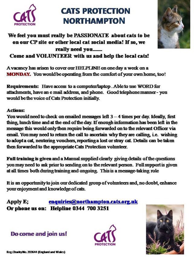 Cats Protection Northampton Branch
