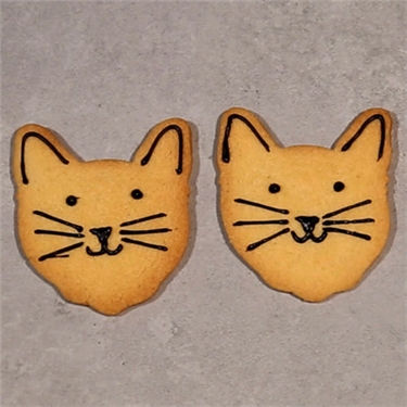 Cat face biscuits - Kitty Bakes episode 2